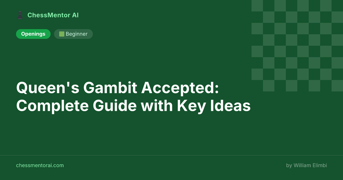 Queen's Gambit Accepted: Complete Guide with Key Ideas