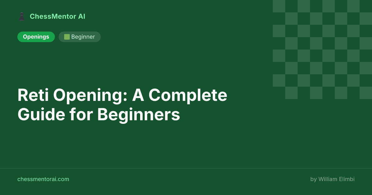 Ouverture Réti : Guide Complet pour Débutants